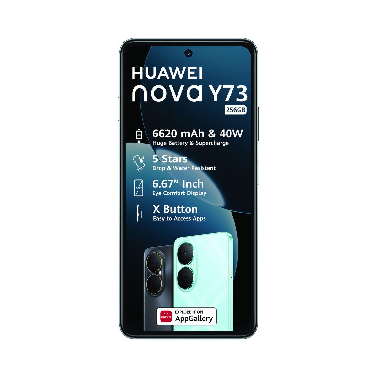 HUAWEI Nova Y73 8GB+256GB LTE Dual Sim| 6620mAh Super Battery Phone - Black | Shop Today. Get it ...