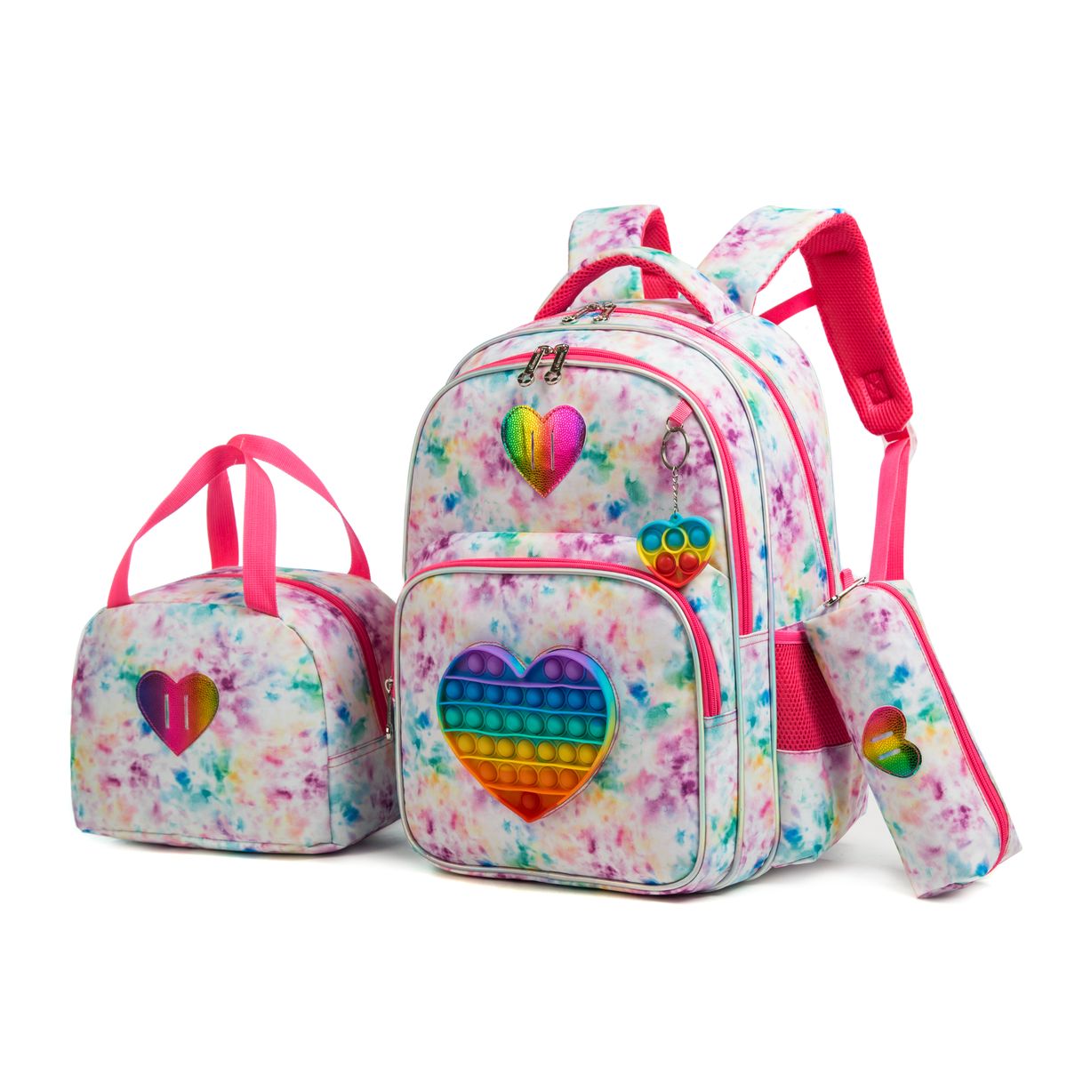 3 Piece School Backpack Set with Lunch Bag & Pencil Case | Shop Today ...