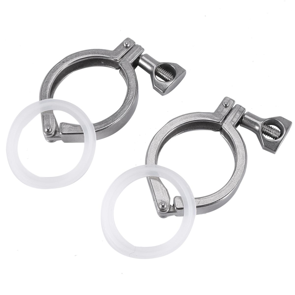 2Pcs Tri-Clamp Steel Single Pin Heavy Duty Tri Clamp With Wing Nut ...