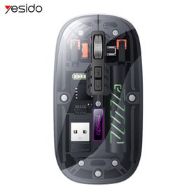 Yesido KB29 Ergonomic Dual-Mode Wireless Mouse - 2.4G & Bluetooth ...