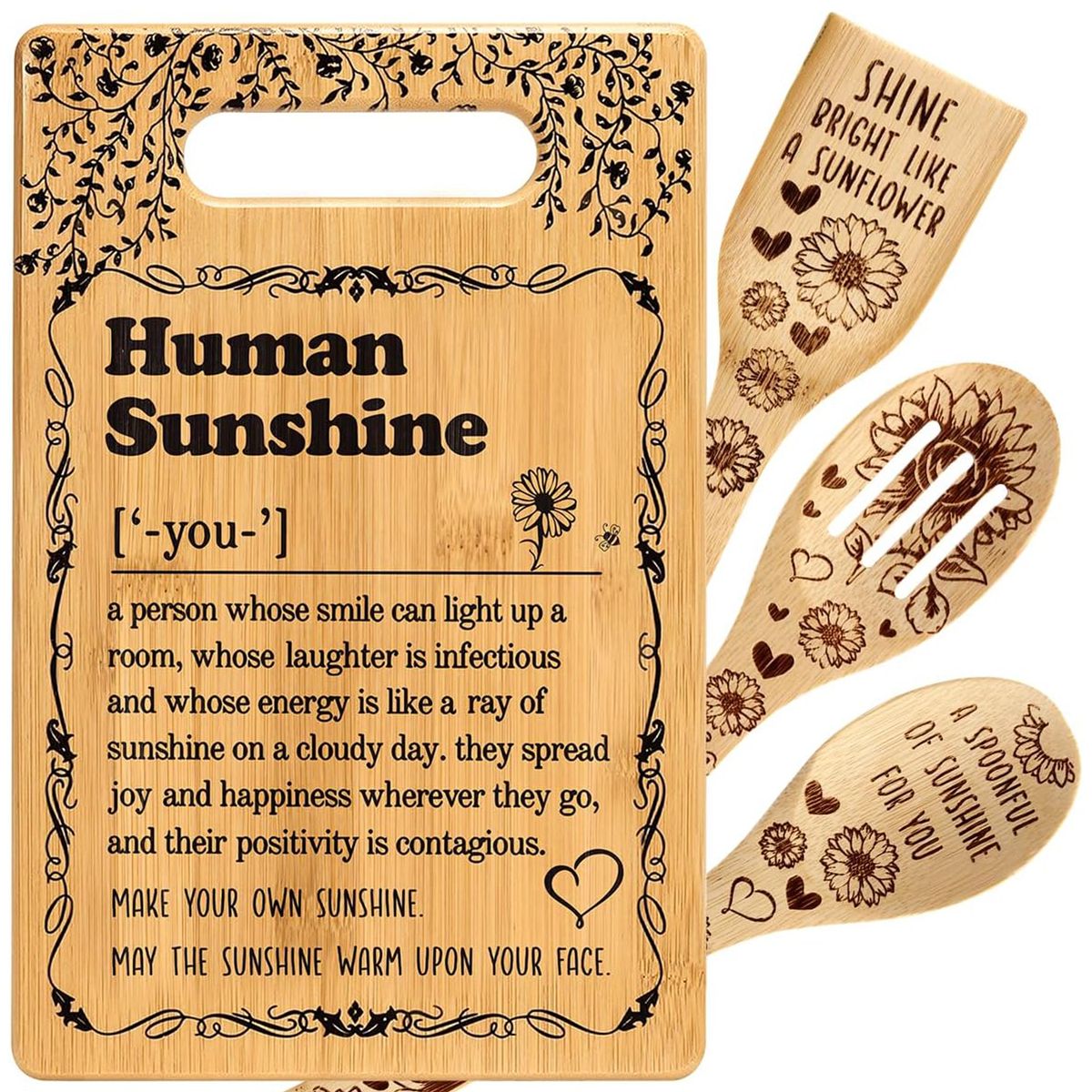Human Sunshine Definition Motivational Cutting Board | Shop Today. Get ...