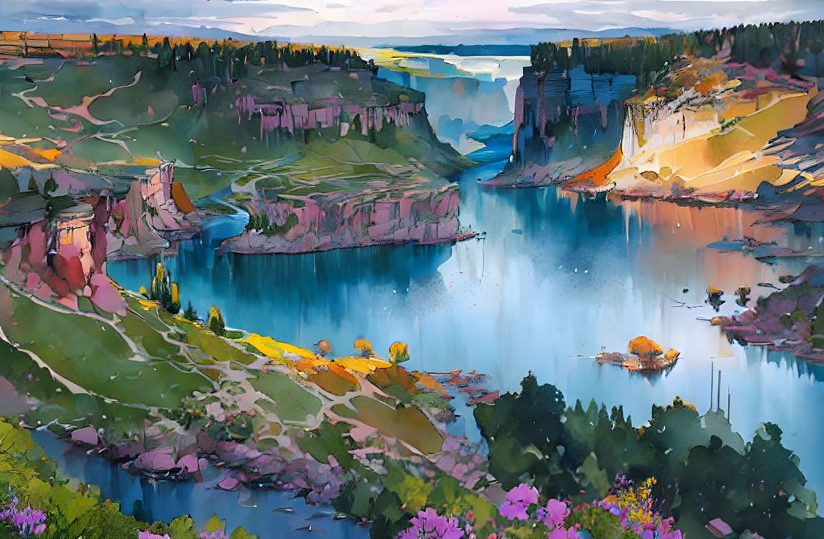 Canvas Wall Art - Lagoon Artwork | Shop Today. Get it Tomorrow ...