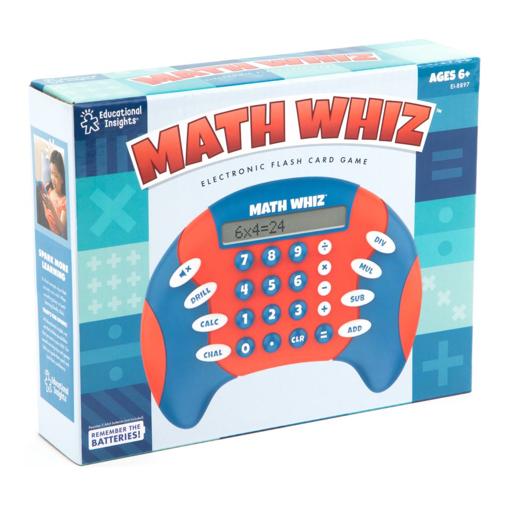 Educational Insights Math Whiz Electronic Flash Card Game | Shop Today ...