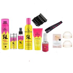 Glamour Beauty Front Lace Wigs Styling Kit with Clips & High Definition ...