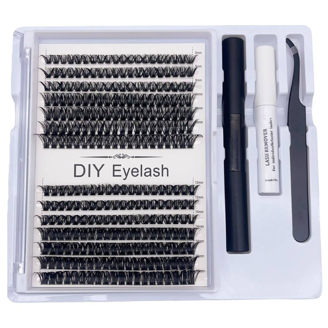 171 Piece Lash Extension Kit, DIY Lash Clusters with Bond & Seal ...