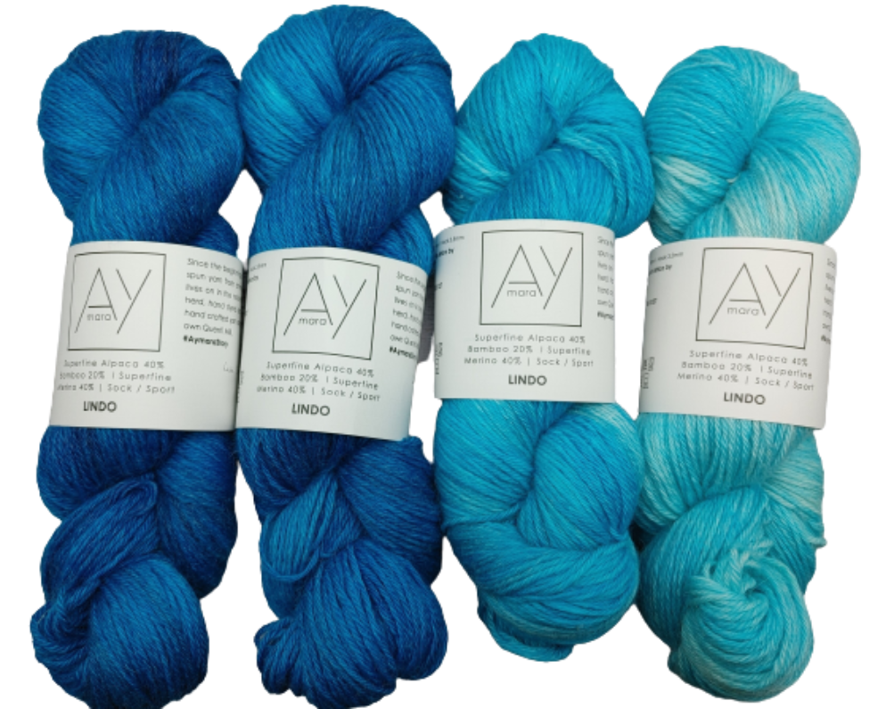 Hand Dyed Alpaca Sock Weight (Lindo) Yarn in Colour Gradient | Shop ...