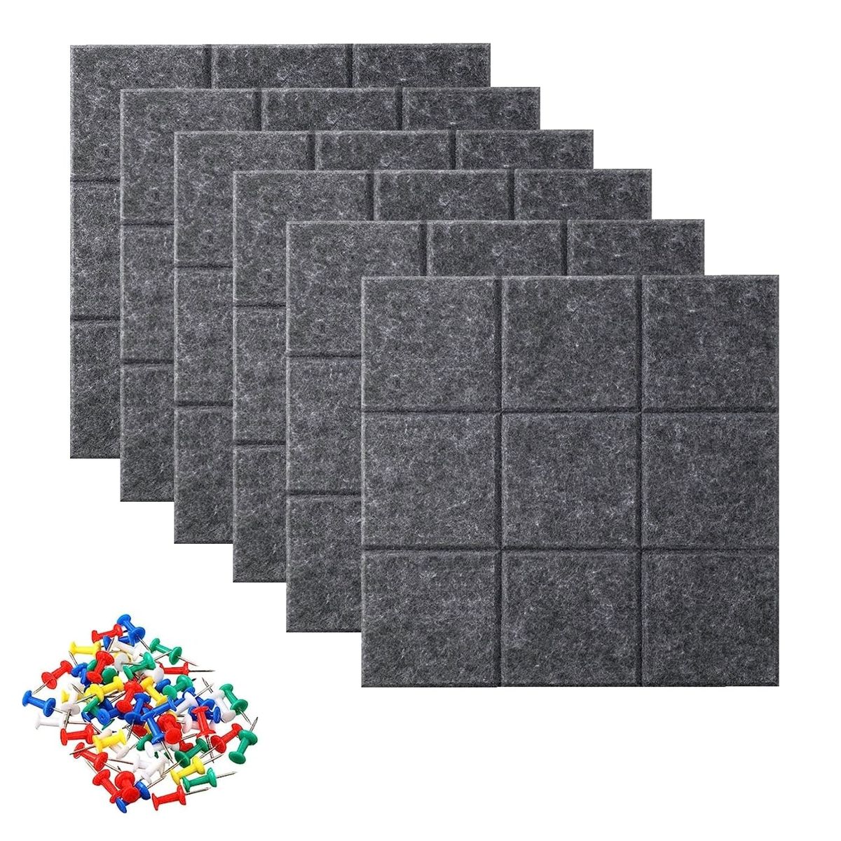 Felt Message Picture Board Wall Panels 6Pcs Set | Shop Today. Get it ...
