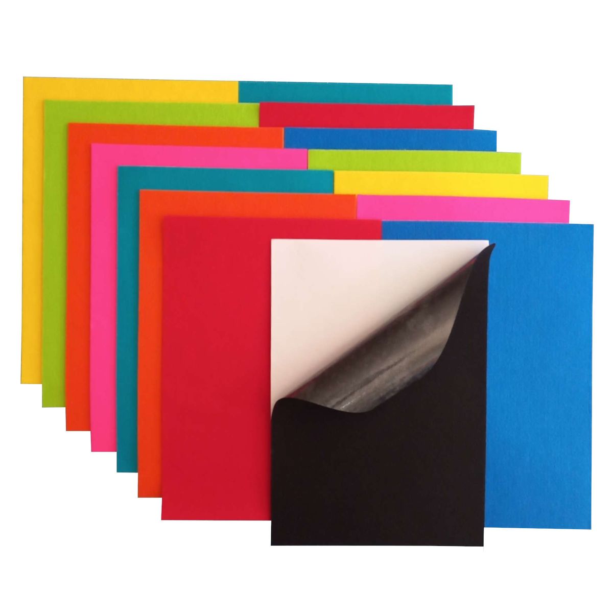 Self Adhesive Felt / Stick On Felt Bright Colors Bulk Pack - 15 X A4 ...