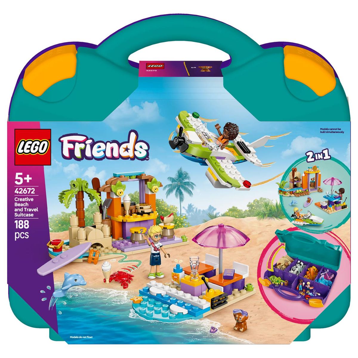 LEGO® Friends Creative Beach and Travel Suitcase Buildable Toy Set ...