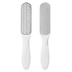 Double-Sided Stainless Steel Foot File Duo Pack (ABS Plastic Grip ...