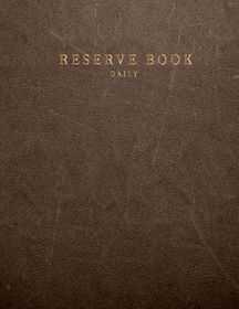 Daily reserve book: for Restaurant Customer record tracking Daily ...