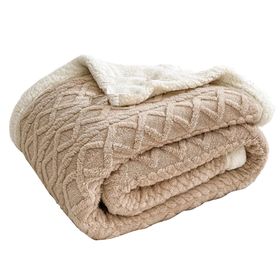 Polyester Warm Flannel Fluffy Throw Fleece Soft Thick Blankets | Shop ...