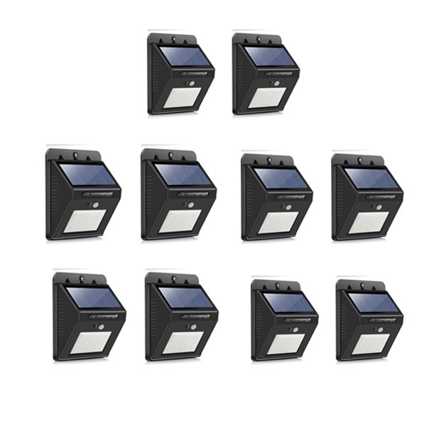 LED Solar Powered LED Wall Light with Night sensor Pack Of 10 | Shop ...