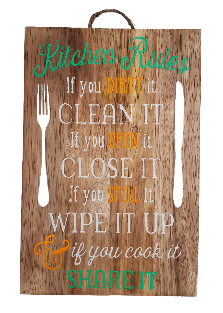 Wooden Sign Boards For Home Wall mount Ready - 20cmx30cm | Shop Today ...