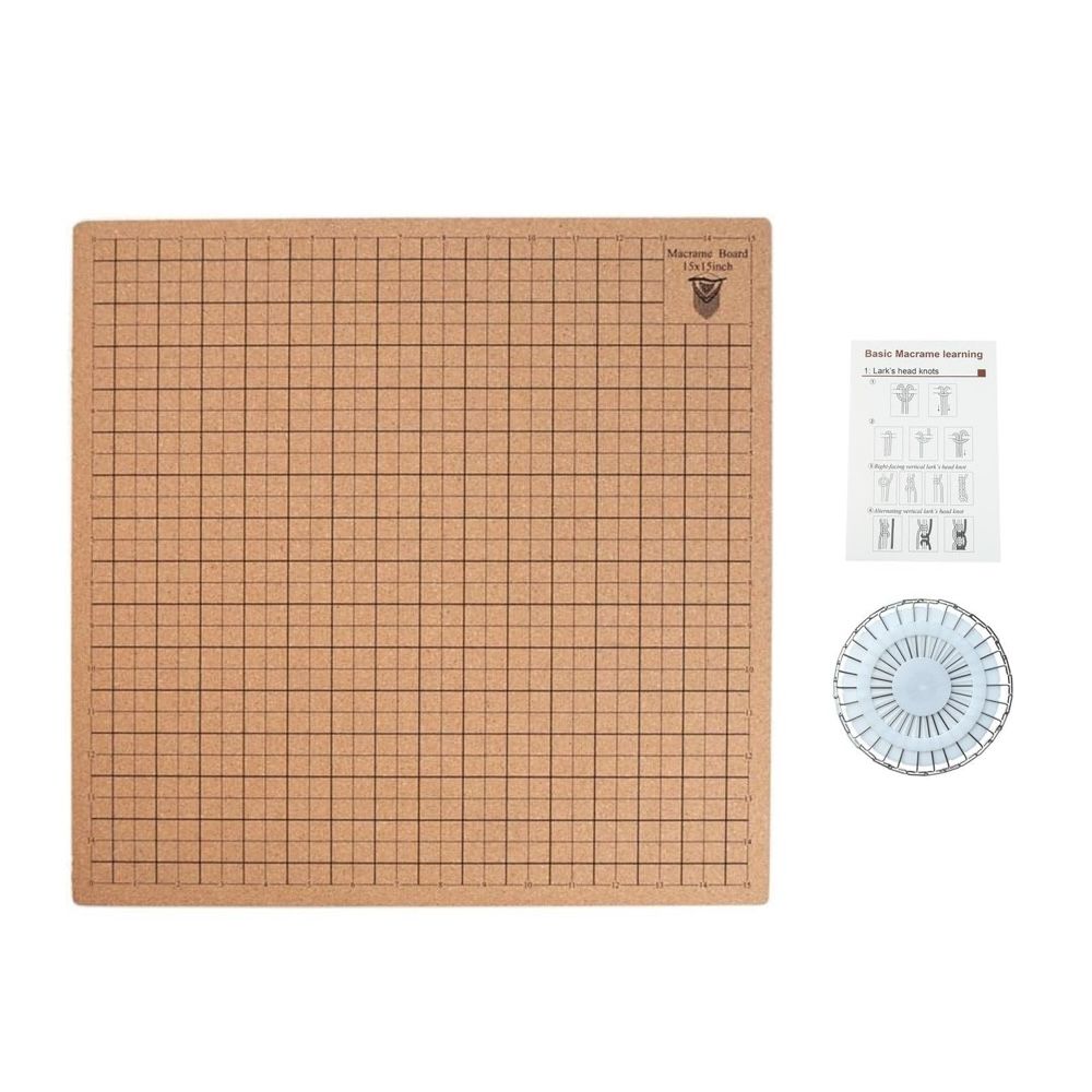 Craft DIY Macrame Project Double Side Board with Grids and 30 T Pins ...