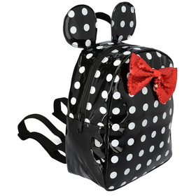Minnie Mouse Polka Dot Ears And Bow Shiny Backpack | Buy Online in ...