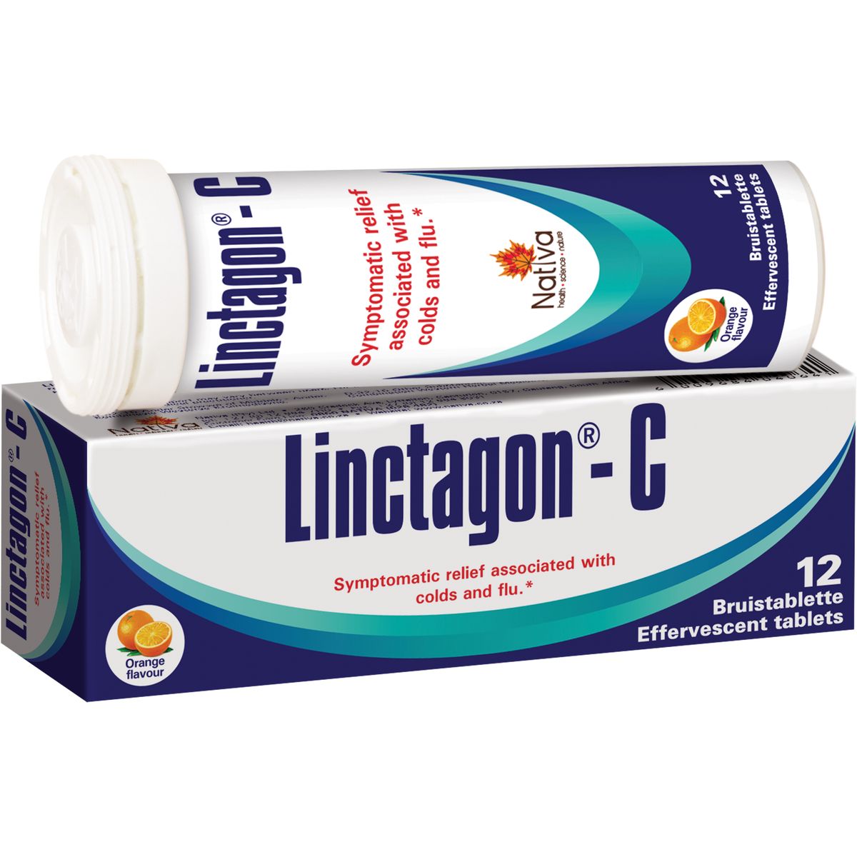 Linctagon C Effervescent Tablets 12 - Orange | Buy Online in South ...