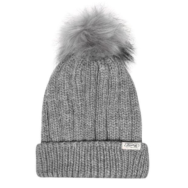 Firetrap Ladies Cable Knit Hat - Black (Parallel Import) | Shop Today ...