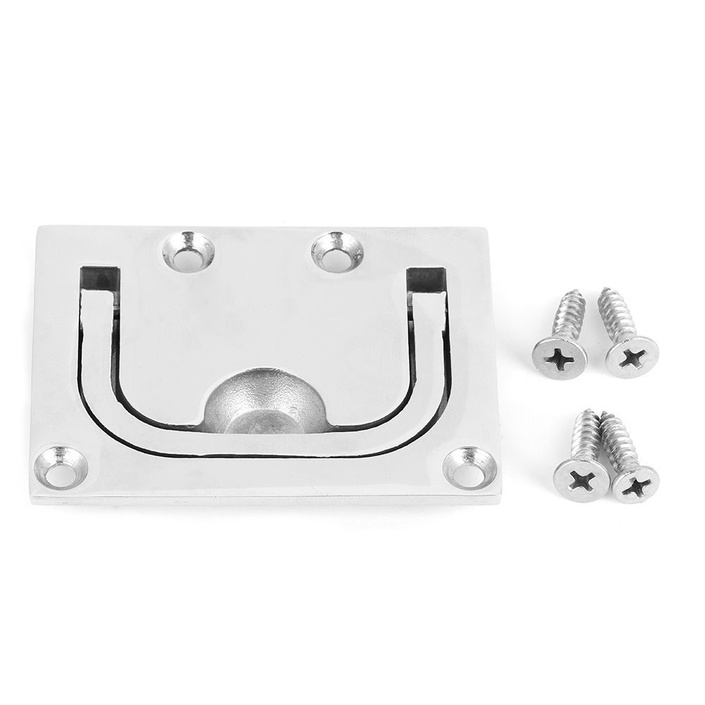 Stainless Steel Square Hatch Pull Handle Marine Flush Lifting Ring ...