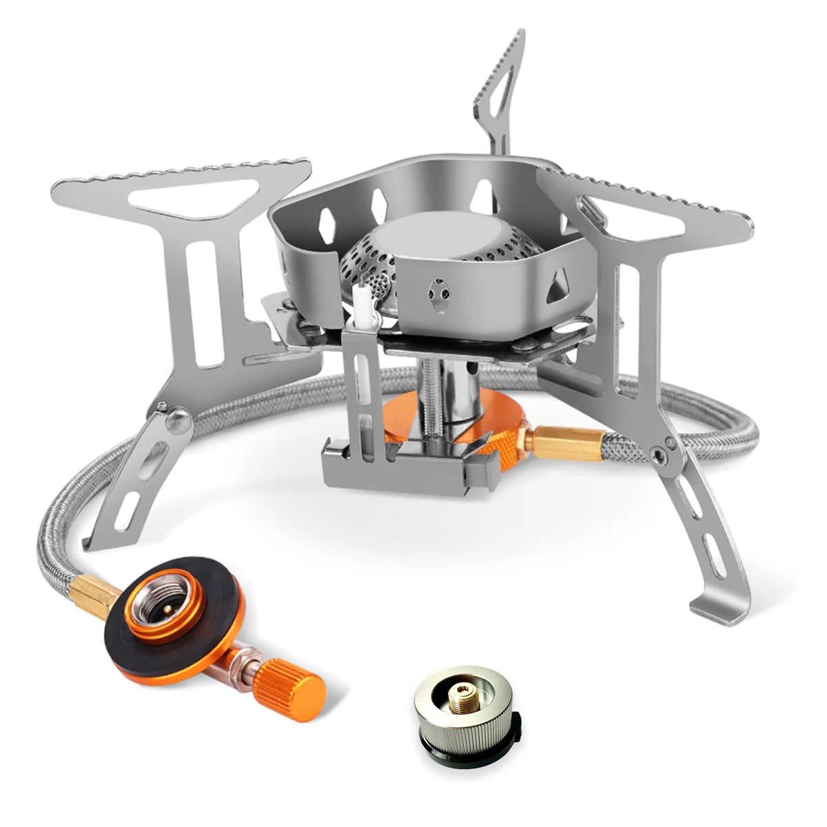 Portable Camping Gas Stove Set Butane Stove Windproof Backpacking Stove ...