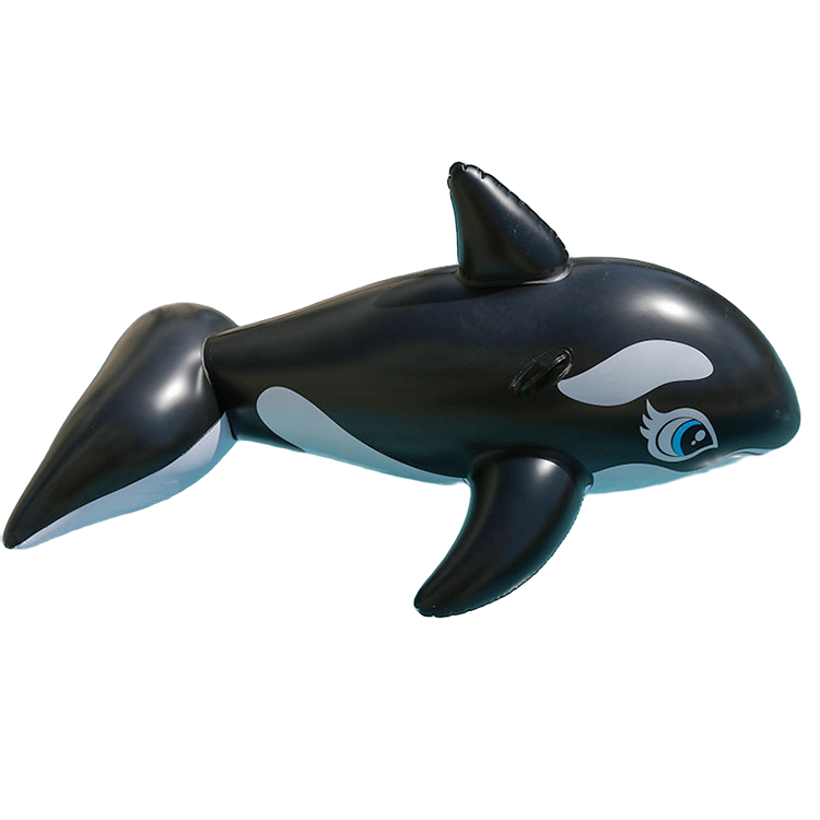 Inflatable Dolphin Swimming Pool Rider Toy Whale Float | Shop Today ...