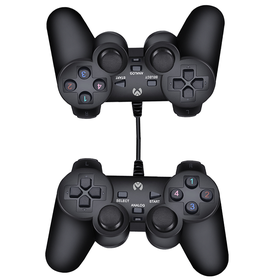 Mikuso Wired Double Game Pad Black [GP-USB008 BK] | Shop Today. Get it ...