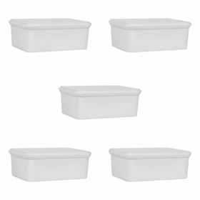 2Lt Ice Cream & Storage Container White With Lid - Pack of 5 | Shop ...