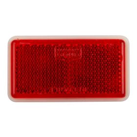 Bulk Pack 10 x Rectangular Reflector Stick On Red 65mm | Shop Today ...
