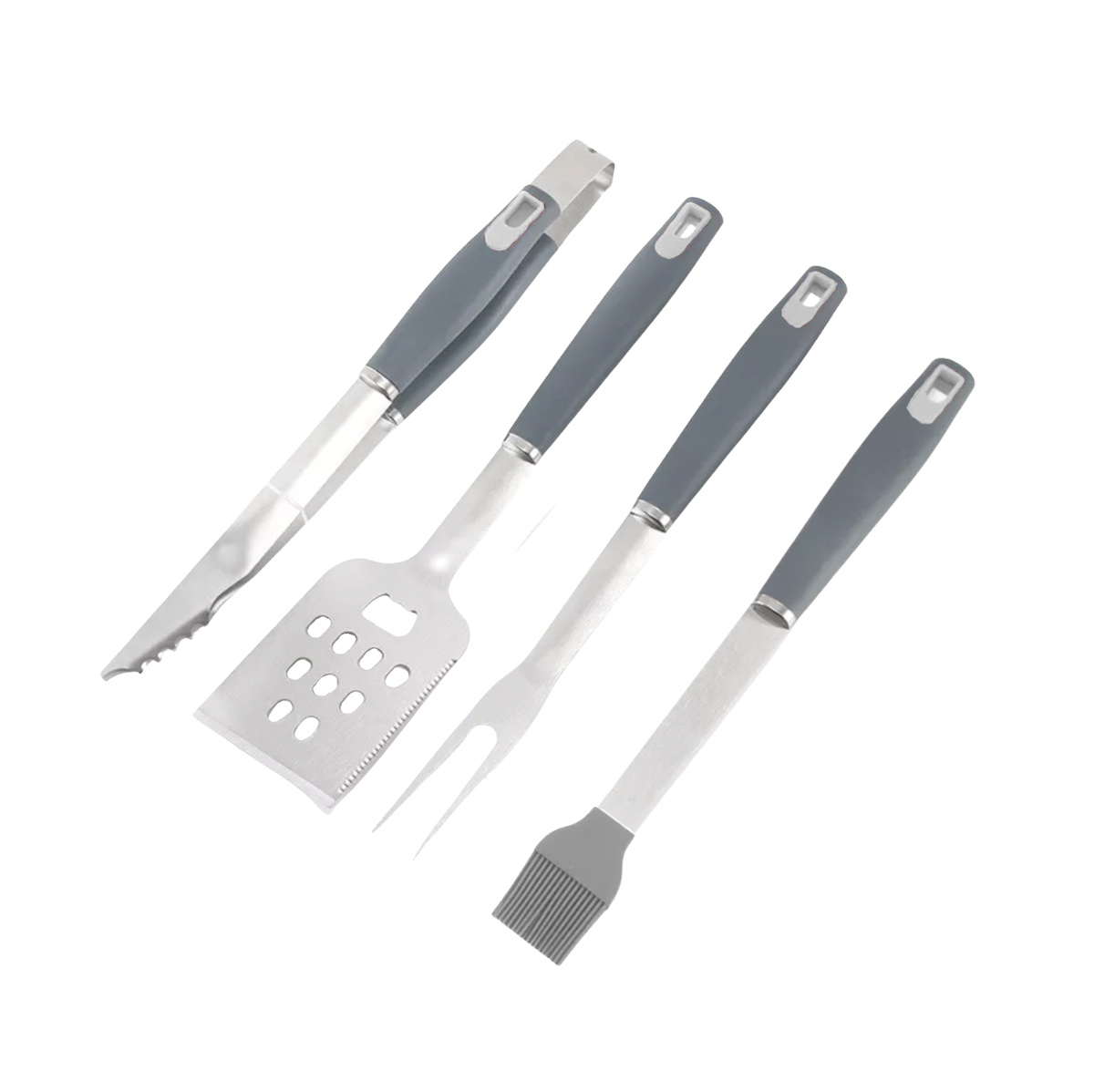 Premium Stainless Steel 4 Piece Braai/Barbecue Set | Shop Today. Get it ...