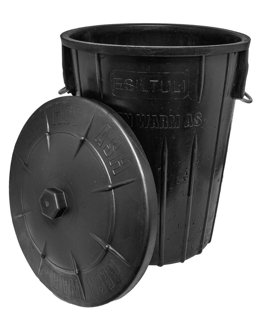 Home Quip 85Litre Rubber Refuse Bin with Lid - metal handles | Shop ...