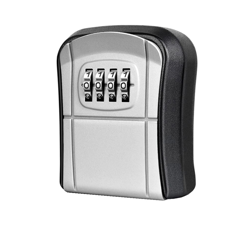 Wall Mounted Mini Key Storage Lockbox With Resettable 4-Digit Numeric ...