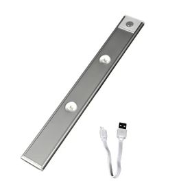 Rechargeable Magnetic USB Sensor Night Light 3 Tone White Lights 30CM ...