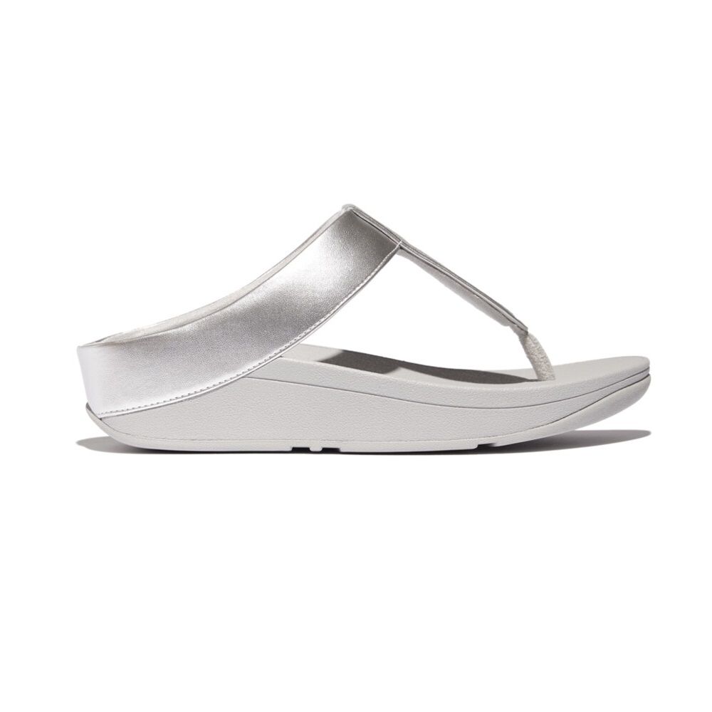 FitFlop Fino Glitterdust Metallic Silver | Shop Today. Get it Tomorrow ...