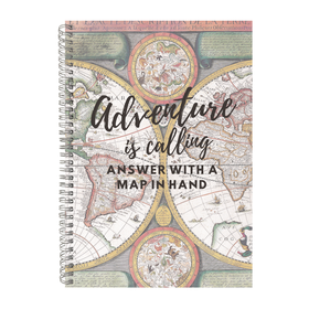 Adventure Travelers A4 Notebook Pad Vintage Maps of the World Book 006 ...