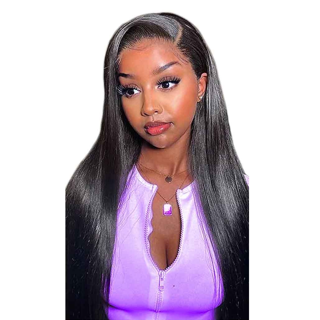 VSP 12-30in Glueless Straight Wig-Brazilian Hair 13x4 HD Lace Frontal ...