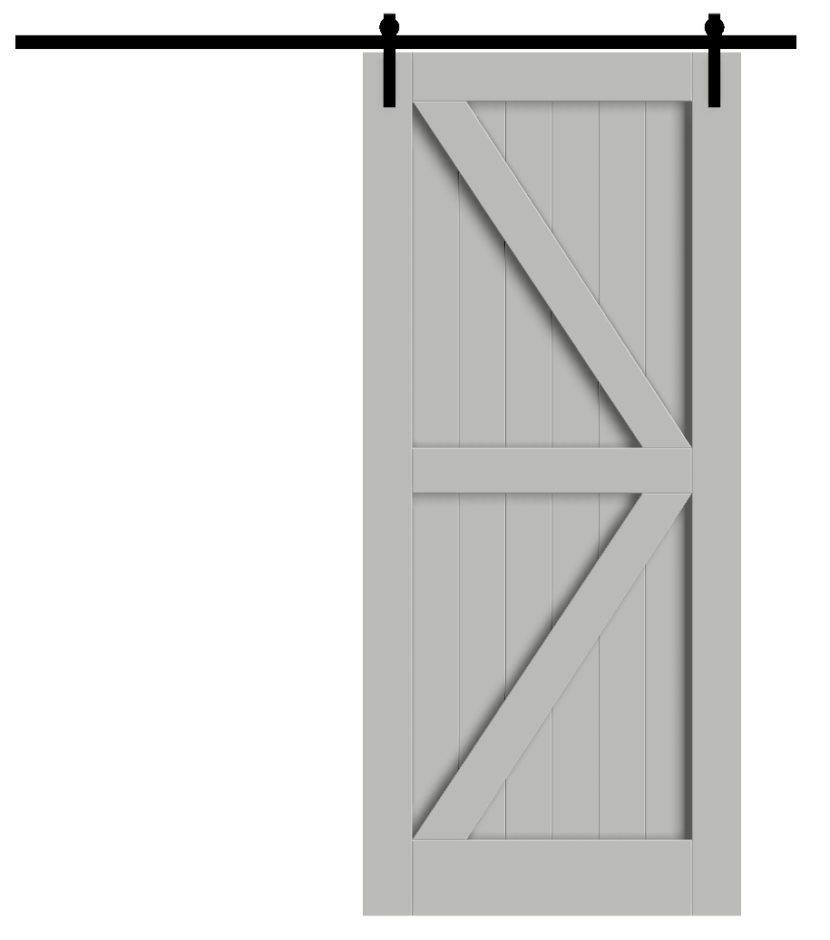 COTTAGE - Interior Barn Sliding Door Including Mechanism | Shop Today ...