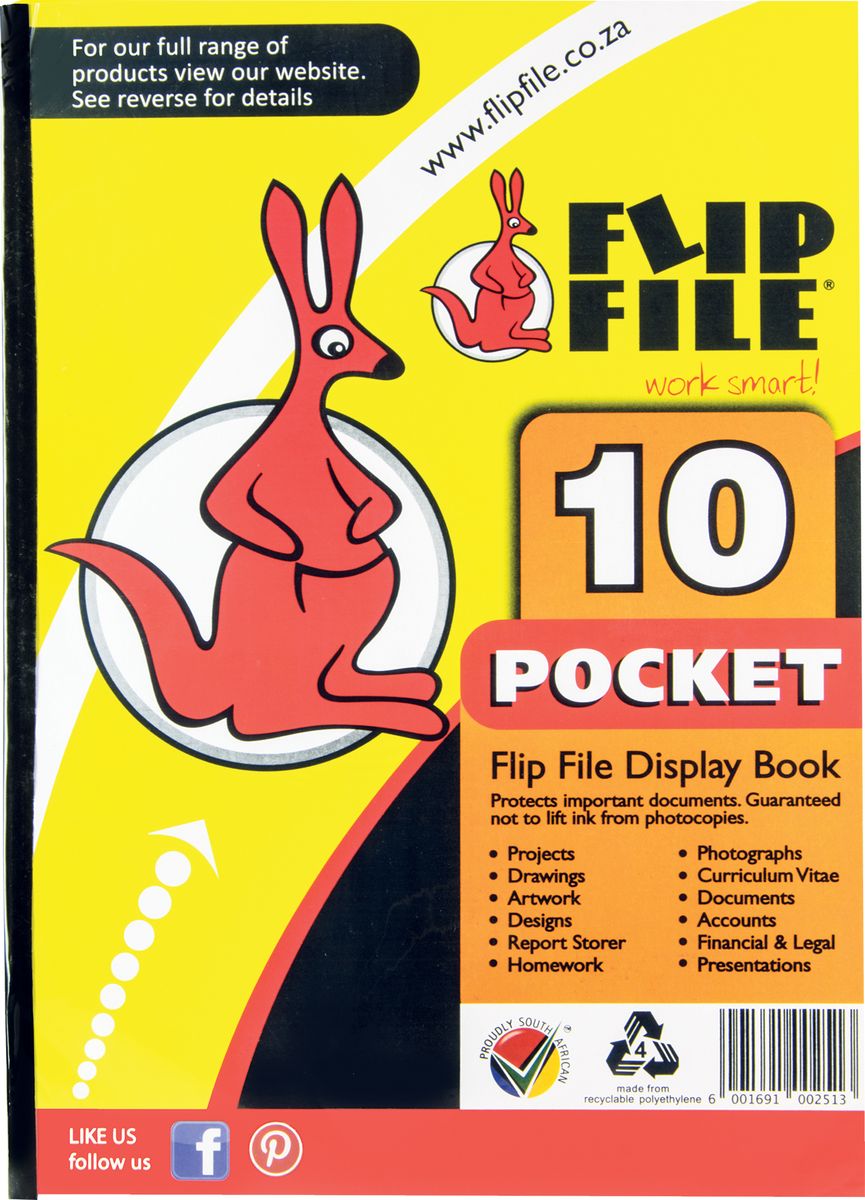 Flip File A4 10 Pocket Pack of 3 | Shop Today. Get it Tomorrow ...
