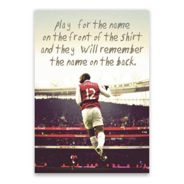 Thierry Henry Quote Poster - A1 | Shop Today. Get it Tomorrow! | takealot.com