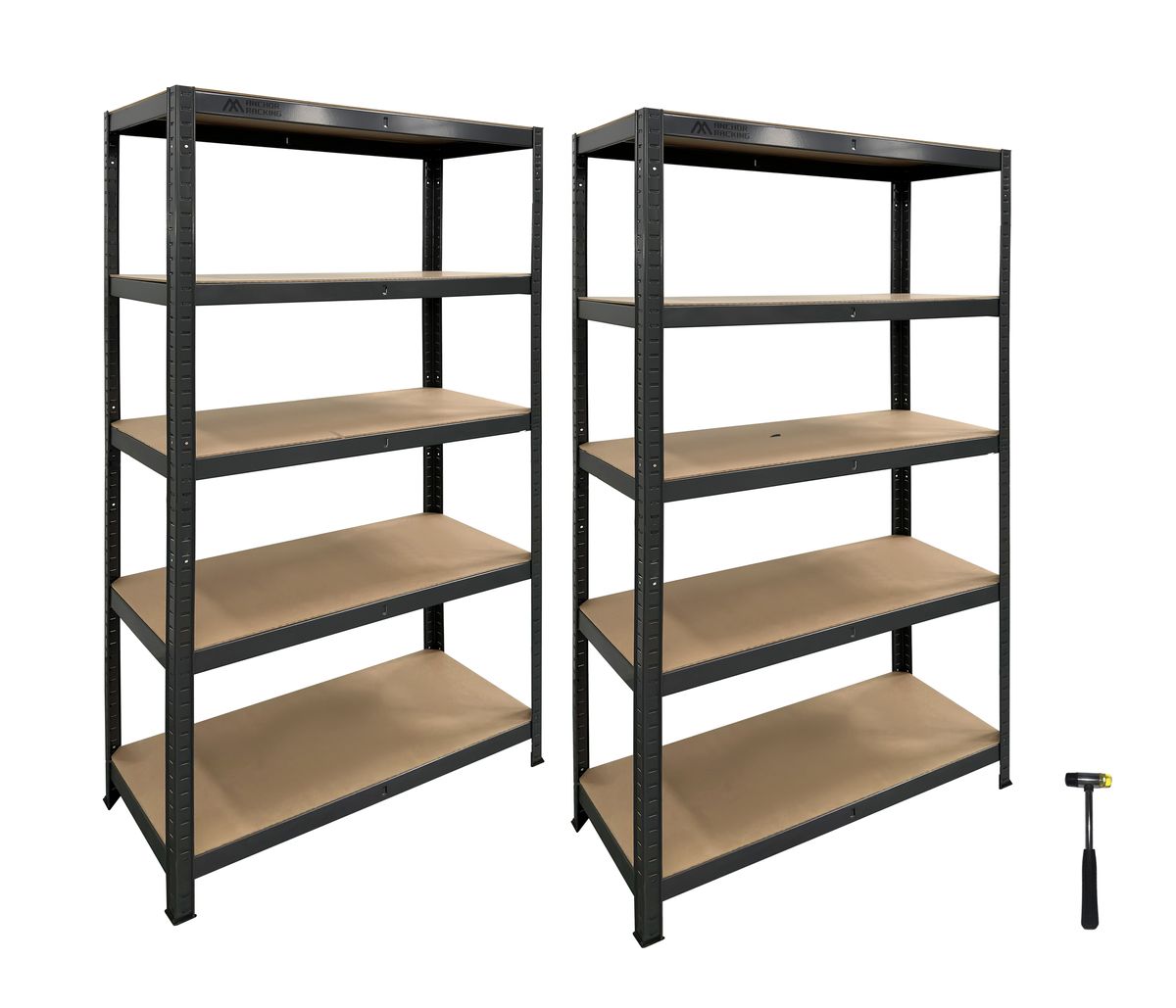 Anchor Racking 5 Tier Shelving 250Kg Anti-Rust MDF 2x 180x90x30 ...