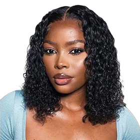 VSP 12In Brazilian Hair Glueless Wig Water Wave 4x4 Lace Closure Bob ...