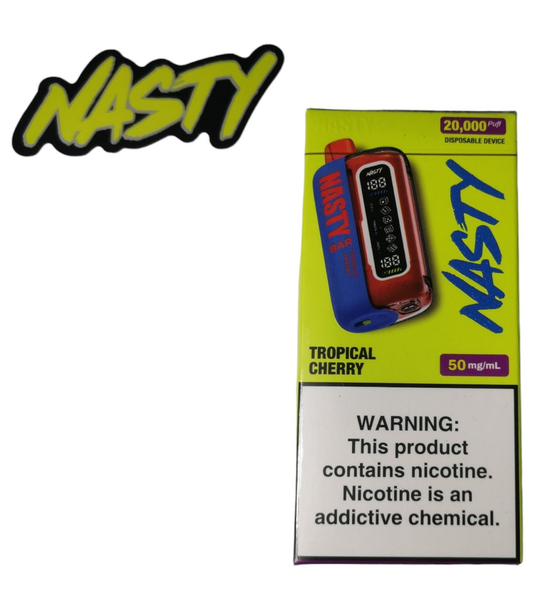Nasty Rechargeable Disposable Vape- 20 000 Puffs- 5% Nic-Tropical ...