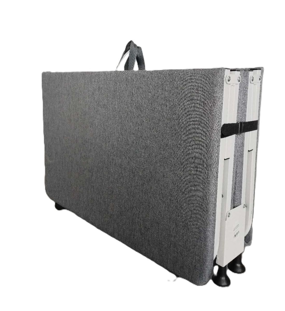 Folding Bed with 2CM Thick Mattress, 80cm Wide, Sturdy Metal Frame & 4 ...