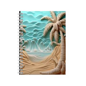 3D Clay Beach Palm Trees Waves Notebook Gift Idea Notepad Pad 102 | Shop Today. Get it Tomorrow ...