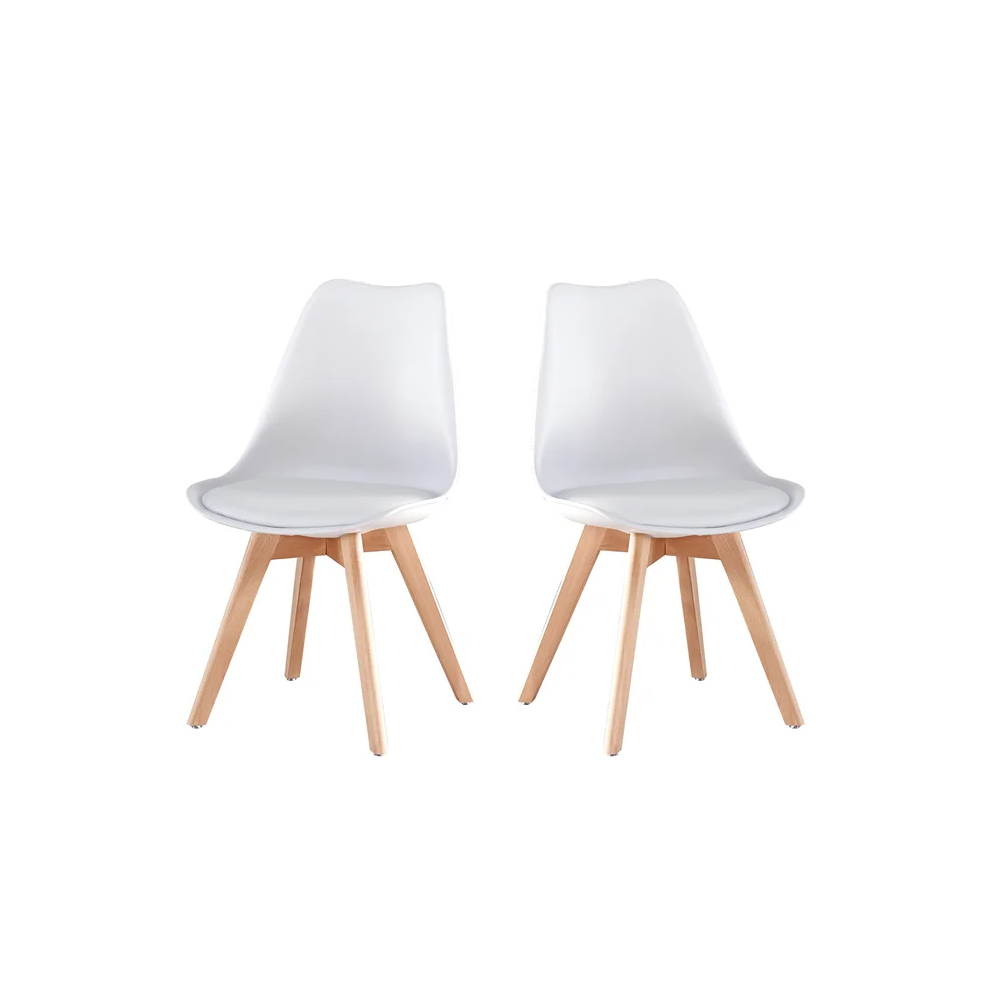 2 Wooden Leg Padded Dining Chairs | Shop Today. Get it Tomorrow ...