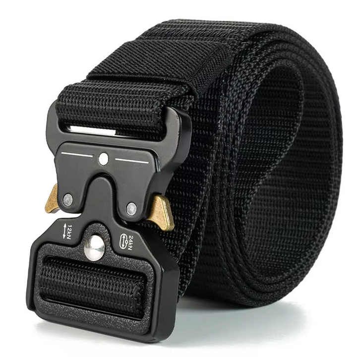 Nylon Waist Belt Quick Release Military Buckle - Black | Shop Today ...