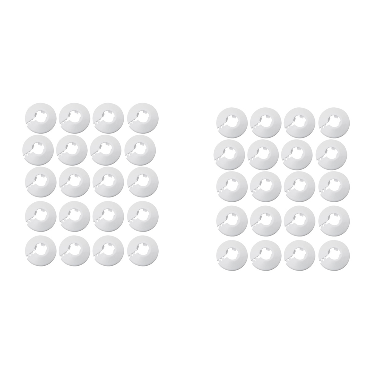 20 Pieces 1/2 Inch Flange Water Pipe Cover 16Mm White Pipe Cover | Shop ...