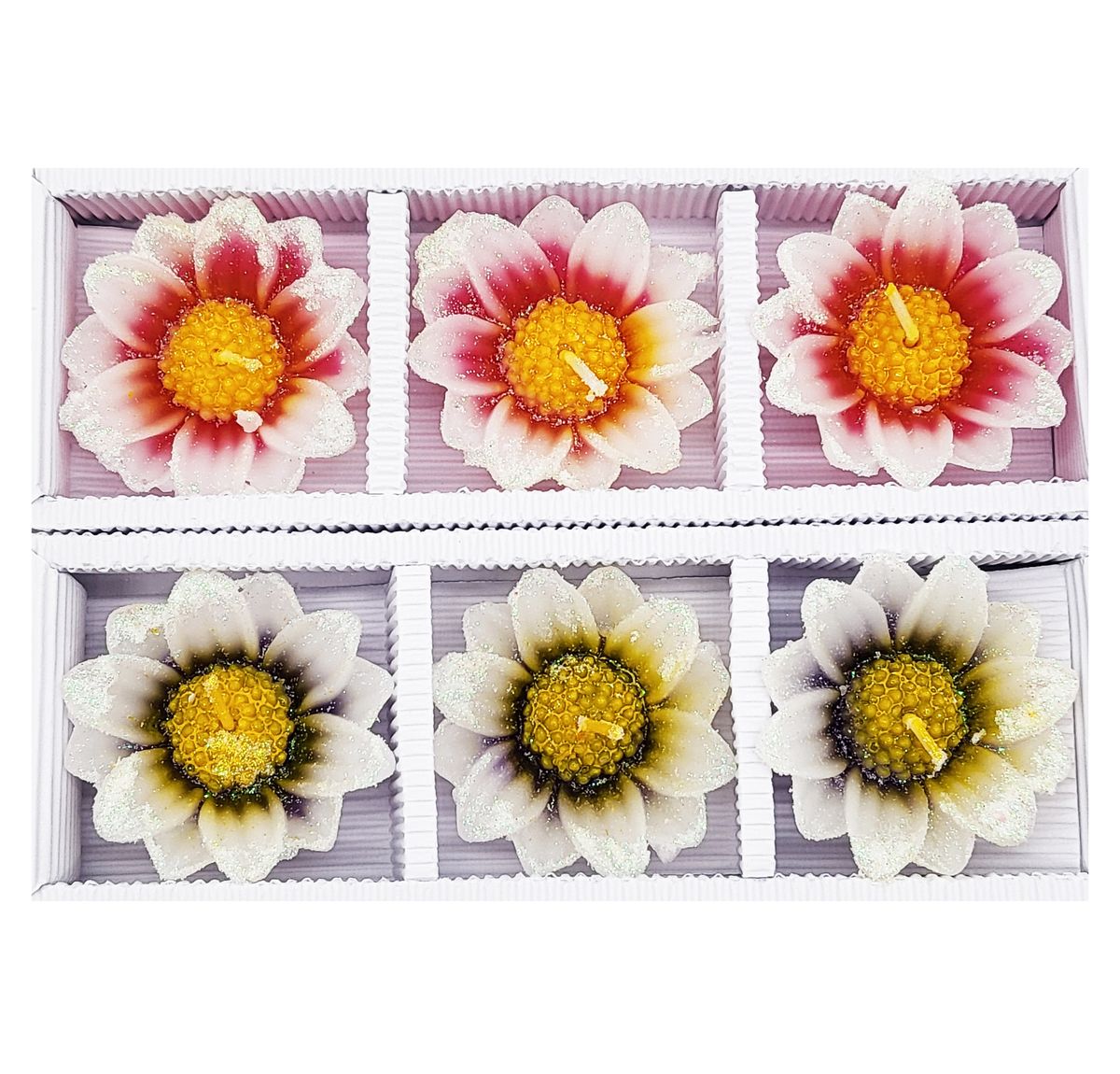 6 Piece Luxury Floating Flower Shaped Candles | Shop Today. Get it ...