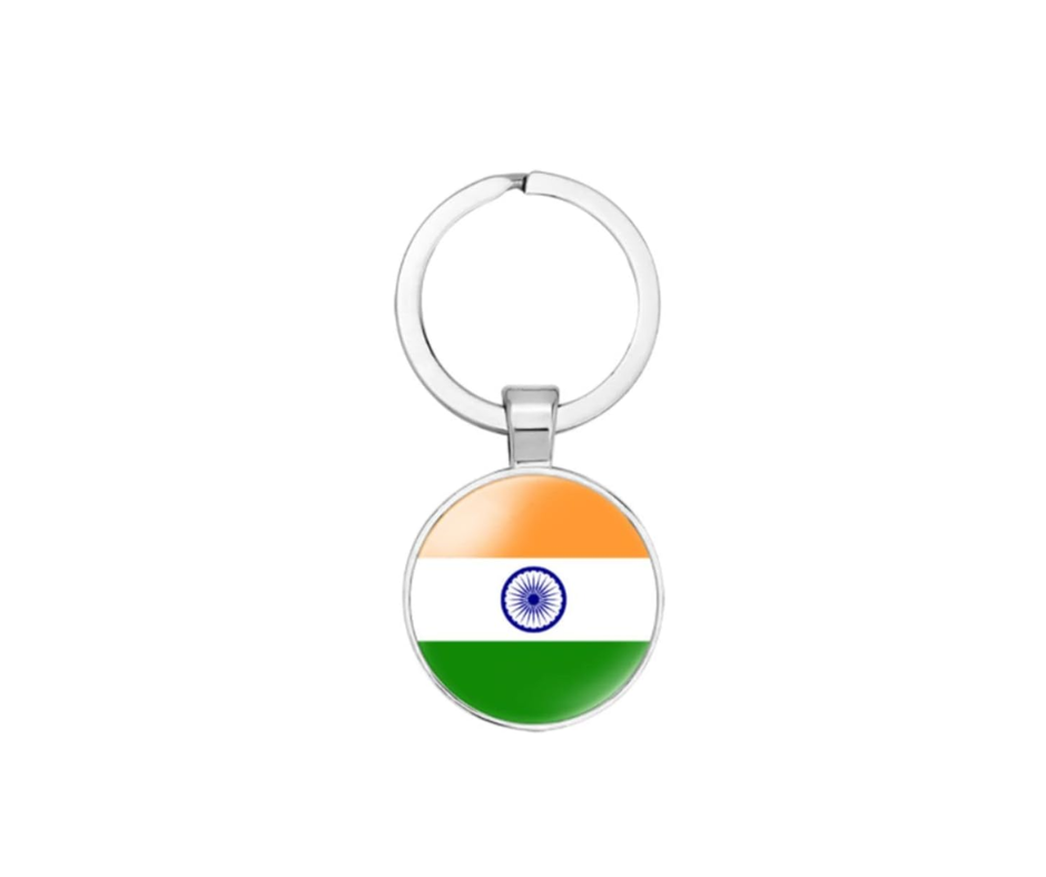 India National Country Flag Keyring Souvenir Novelty Gift Pendant ...