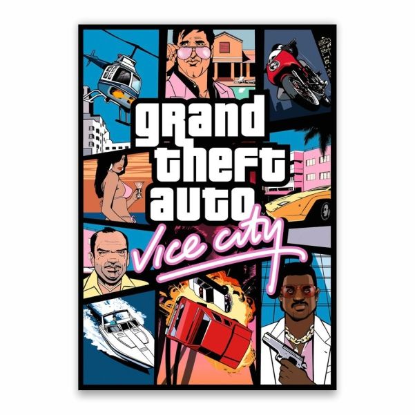 Vice City Grand Theft Auto Poster - A1 | Shop Today. Get it Tomorrow ...