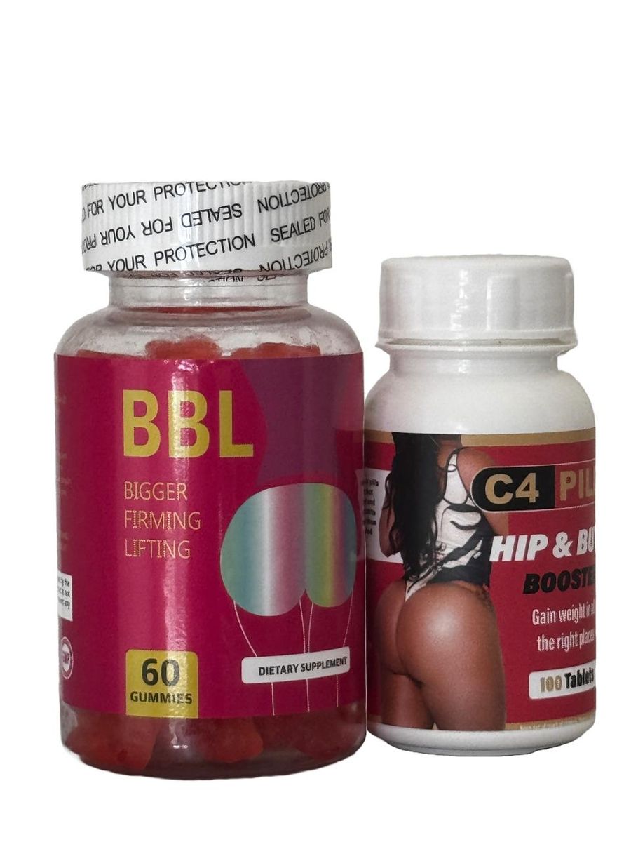 C4 Tablets for Weight Gain and BBL Gummies for Bigger Hips & Butt ...